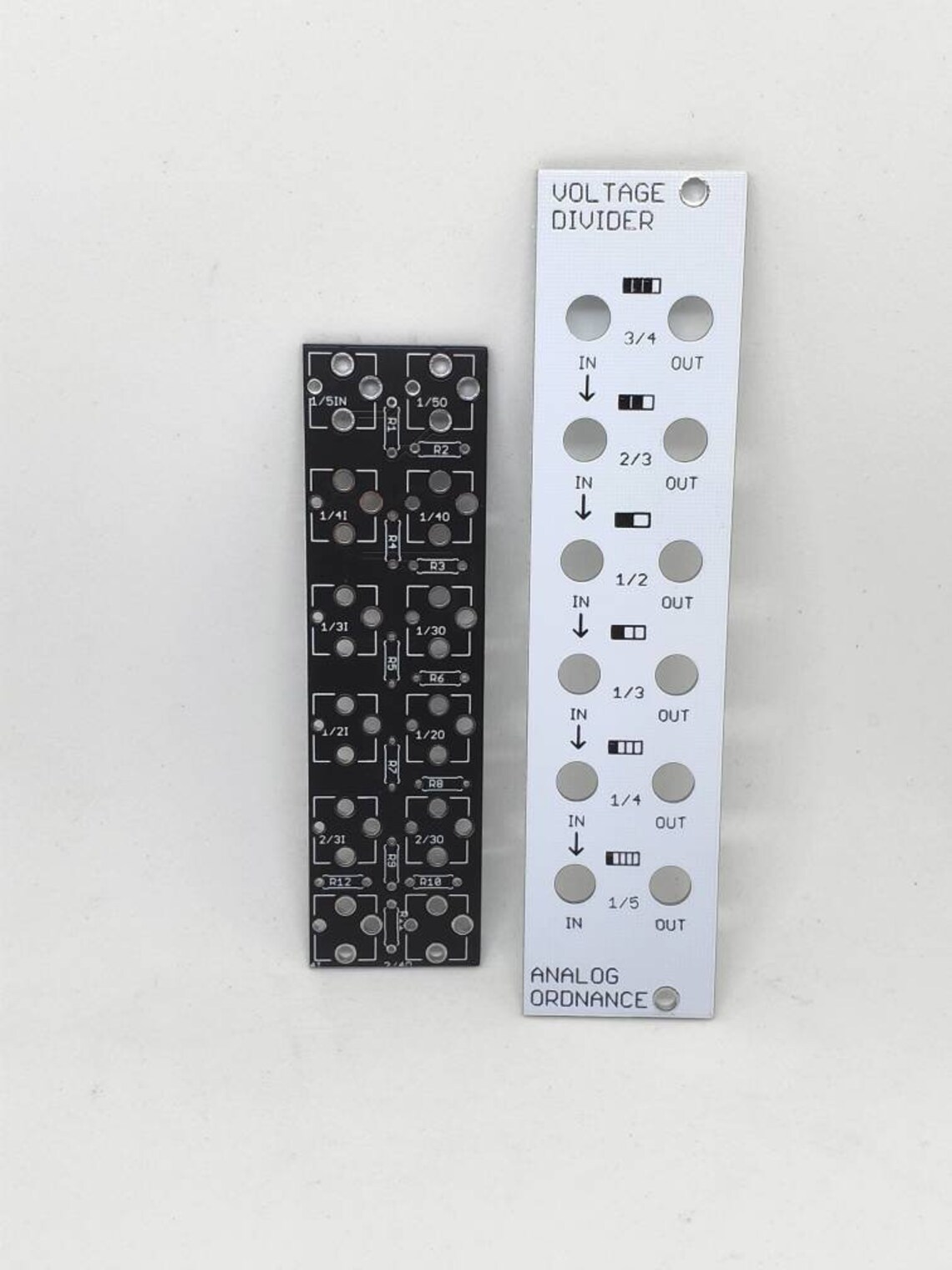 Voltage Divider PCB + Panel - Eurorack DIY 6HP - Etsy