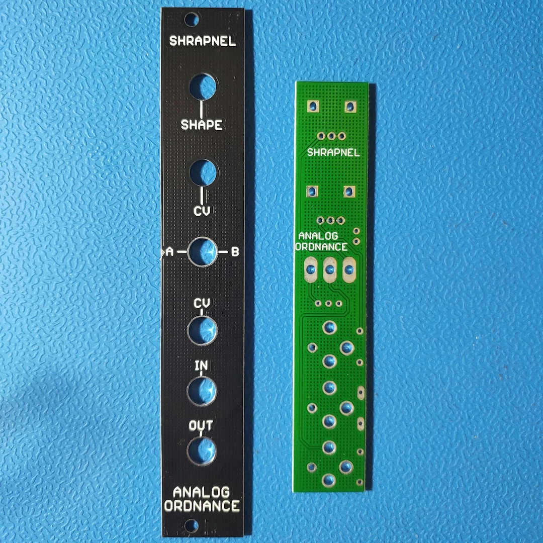 Shrapnel Passive Waveshaper PCB / Panel Combo - DIY Eurorack 4HP ...