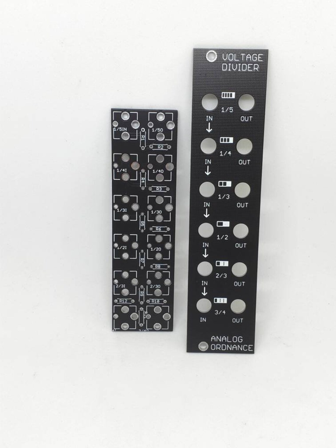 Voltage Divider PCB + Panel - Eurorack DIY 6HP - Etsy