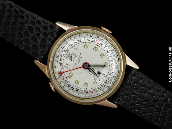 1950's Swiss Date-o-graph Vintage Mens Triple Date - Etsy
