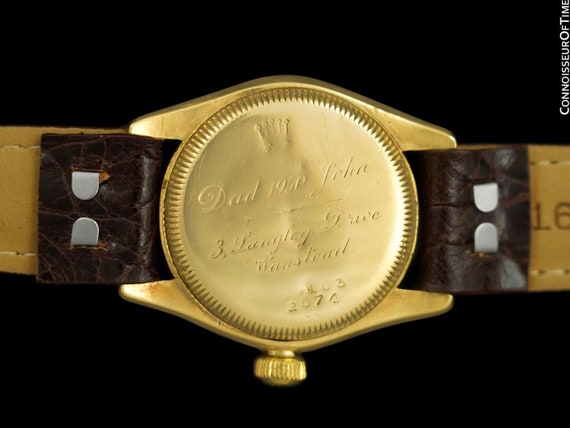 1938 Rolex Early Oyster Chronometer Vintage Mens Mids… - Gem