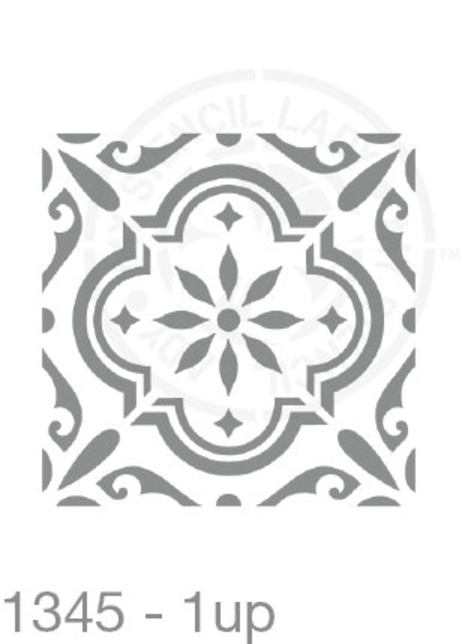 Tile Square Repeat Pattern Stencil 1345 Design Reusable Mylar | Etsy