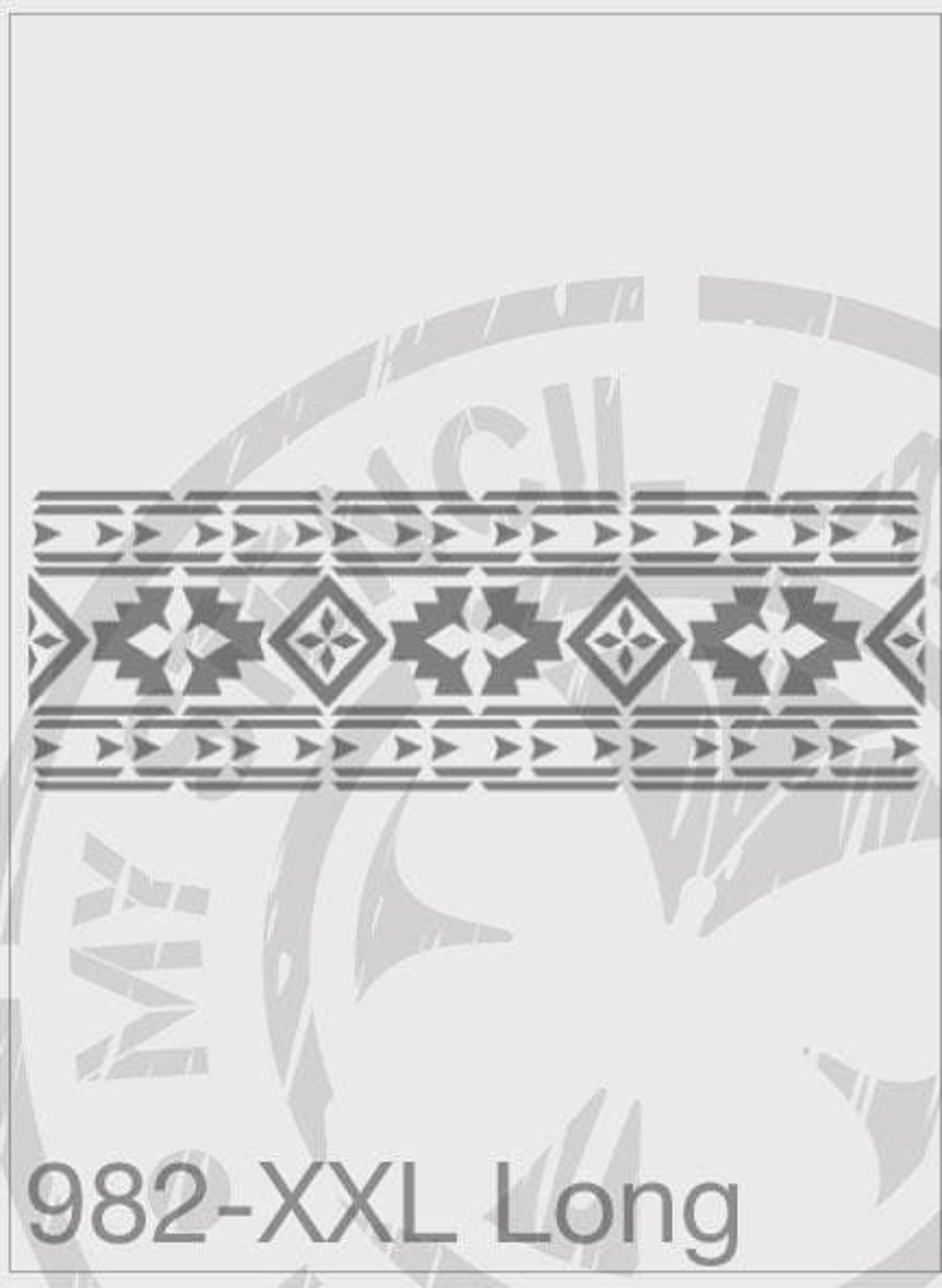 Boho and Aztec Style Border Stencil 982 Repeatable Patterns Templates ...