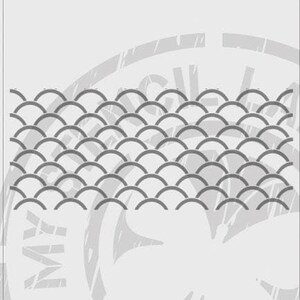 Fish Scales Stencil 1170 Design Reusable Mylar Painting and Cake ...