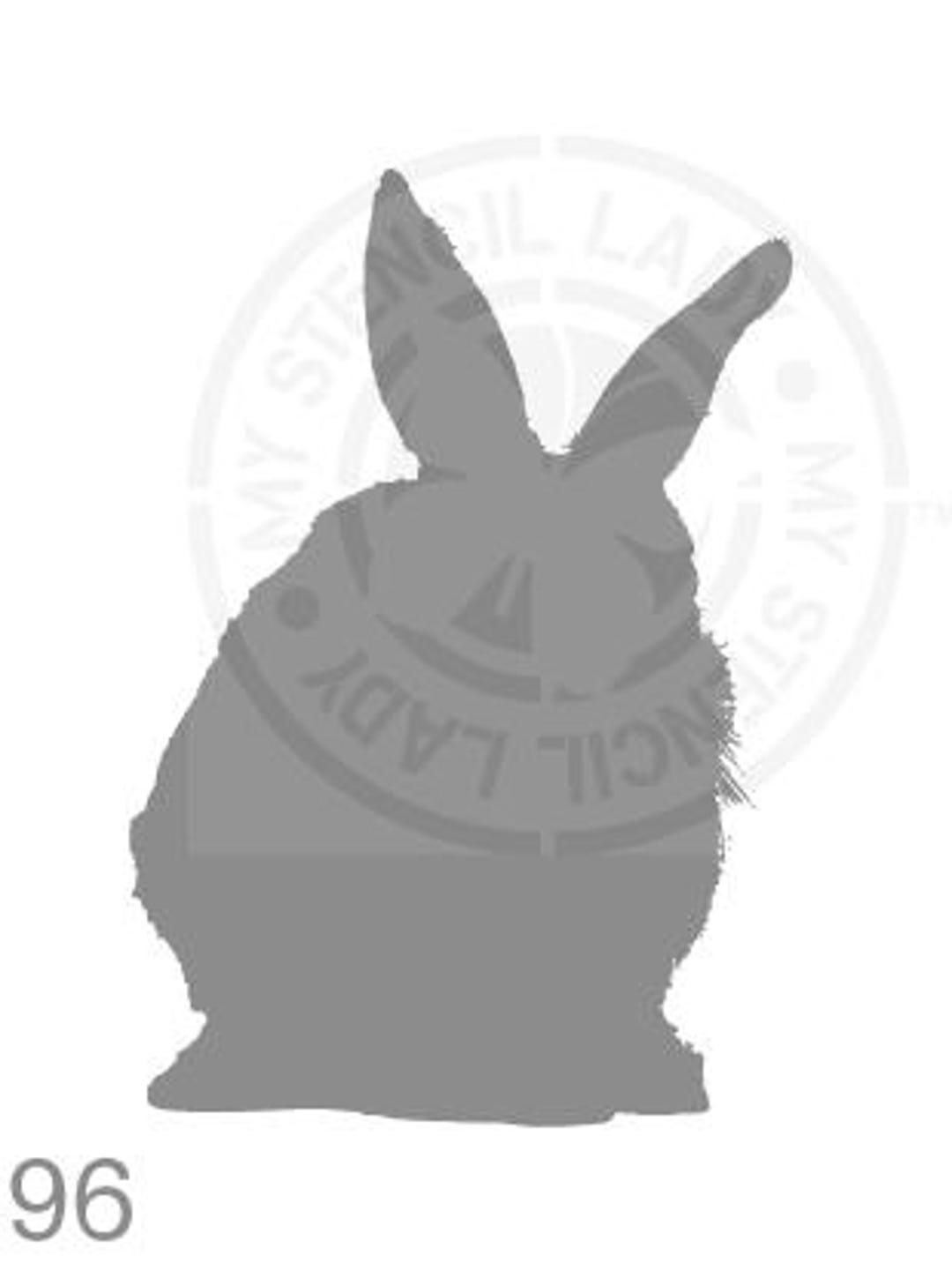 Bunny Rabbit Easter Stencil 096 Rabbits and Celebration Eggs Reusable ...