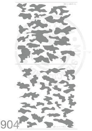 Camouflage Camo Layered Stencil 904 Repeatable Patterns Templates and ...