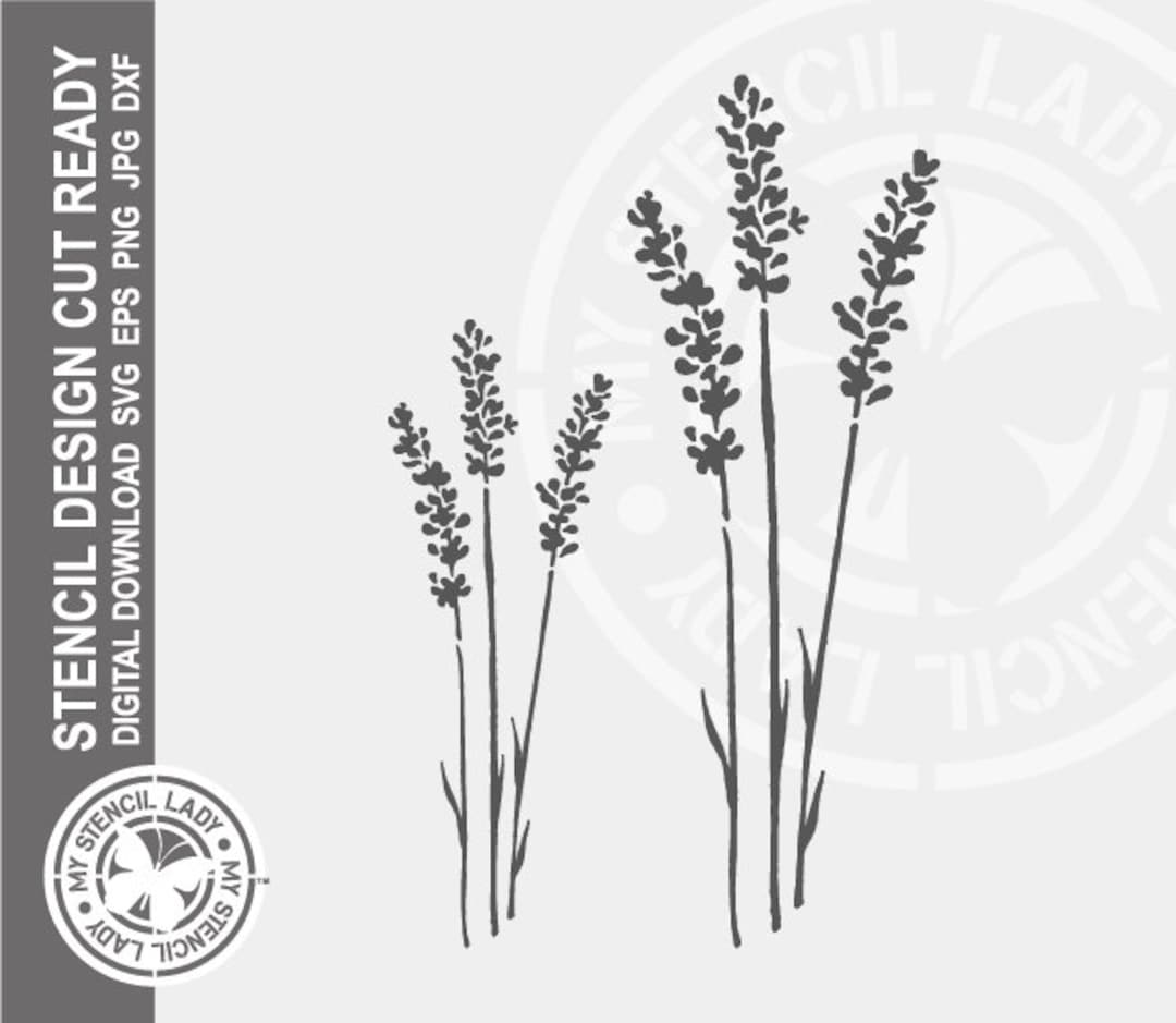 Lavender 804 Stencil Digital Download Laser Cricut Cut Ready Design ...