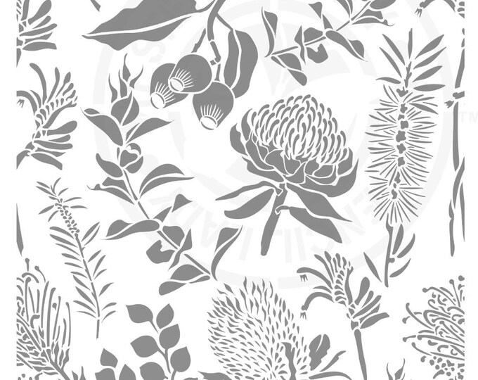 Australian Native Plants Stencil 1820 Pattern Reusable Art, Craft ...