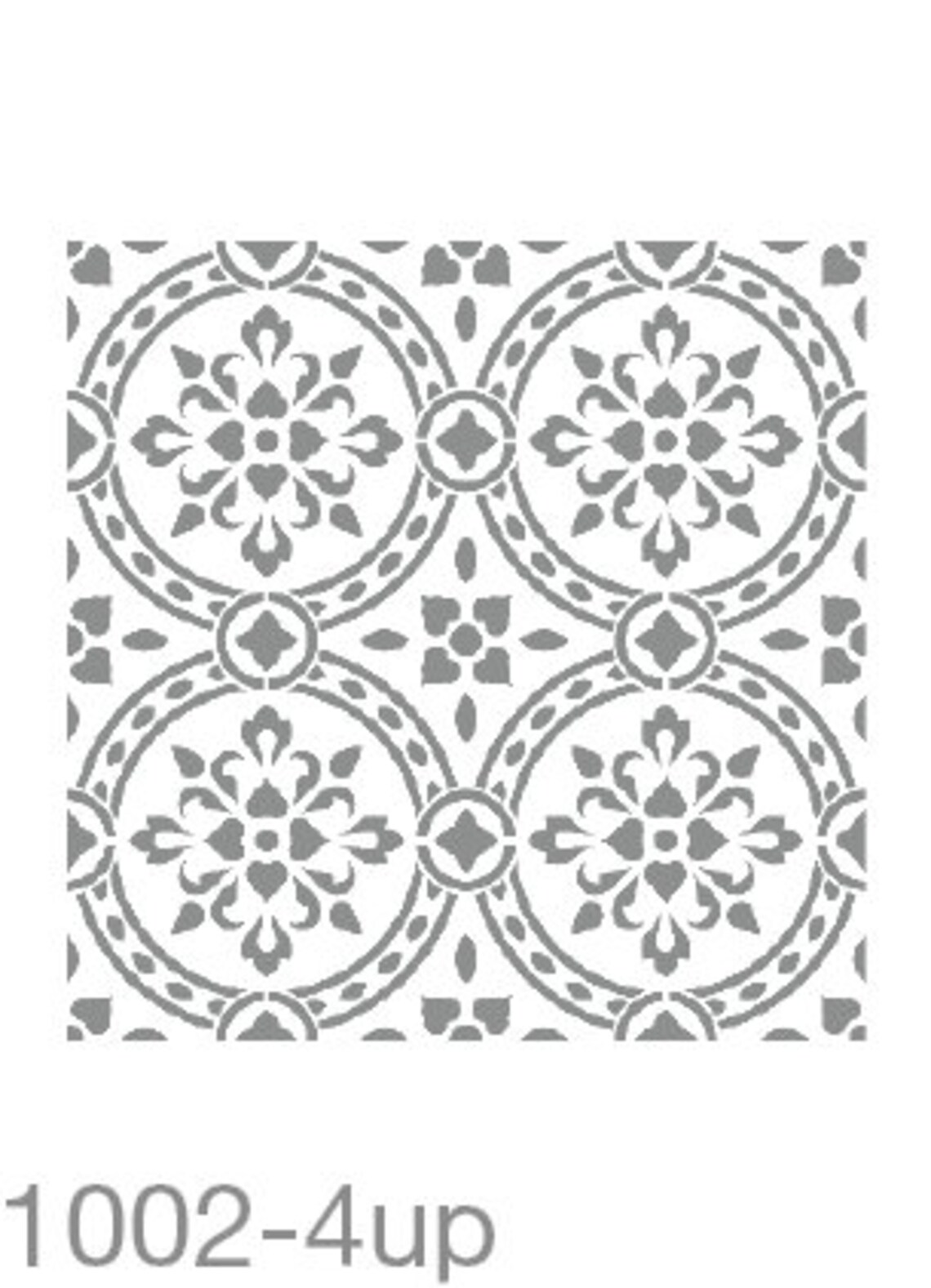 Modern Tiles Continuous Repeating Pattern Stencil 1002 Design - Etsy