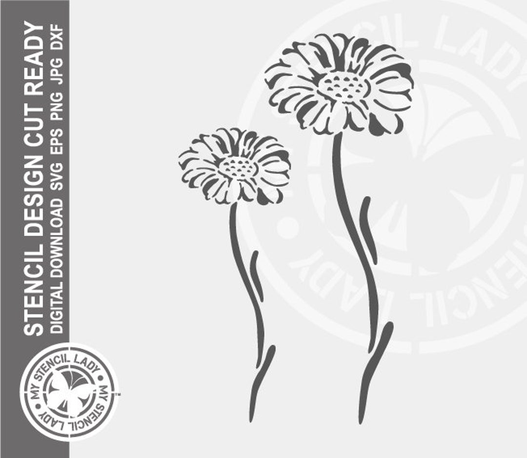 Daisy 805 Stencil Digital Download Laser Cricut Cut Ready Design - .svg ...