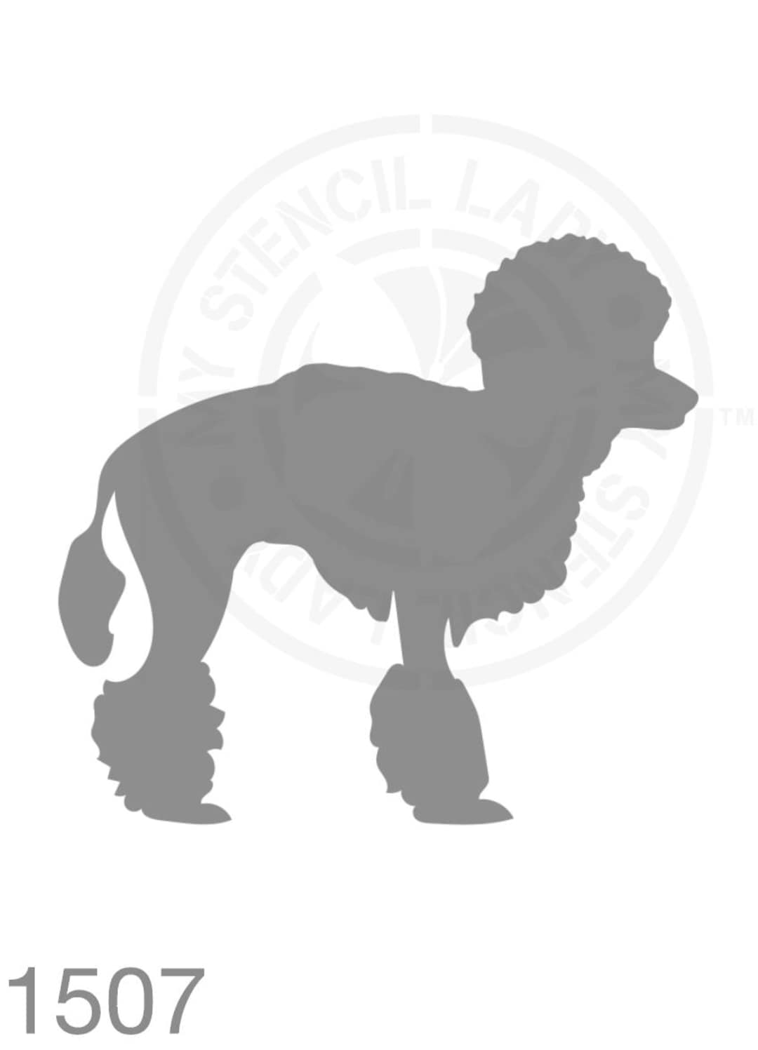 Poodle Dog Stencil 1507 Reusable Animals Fauna and Wildlife Stencils ...