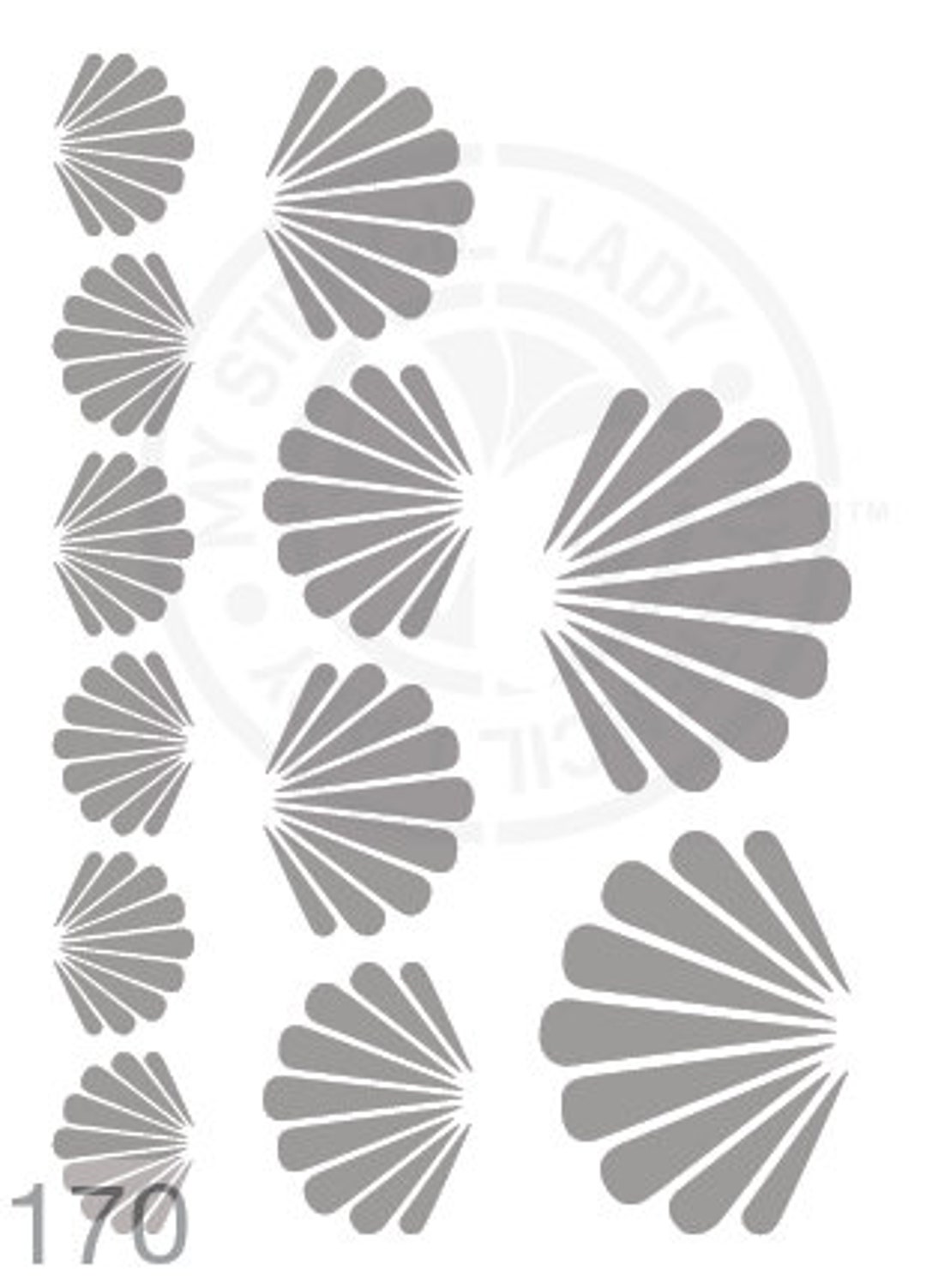 Sea Shells Borders Pattern Stencil 170 Design Reusable Mylar Painting ...