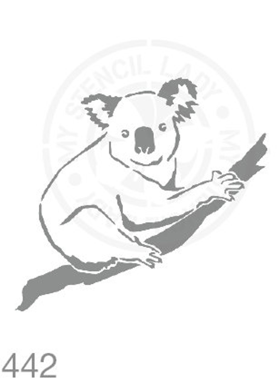 Koala Stencil 442 Design Australian reusable art, craft, furniture ...