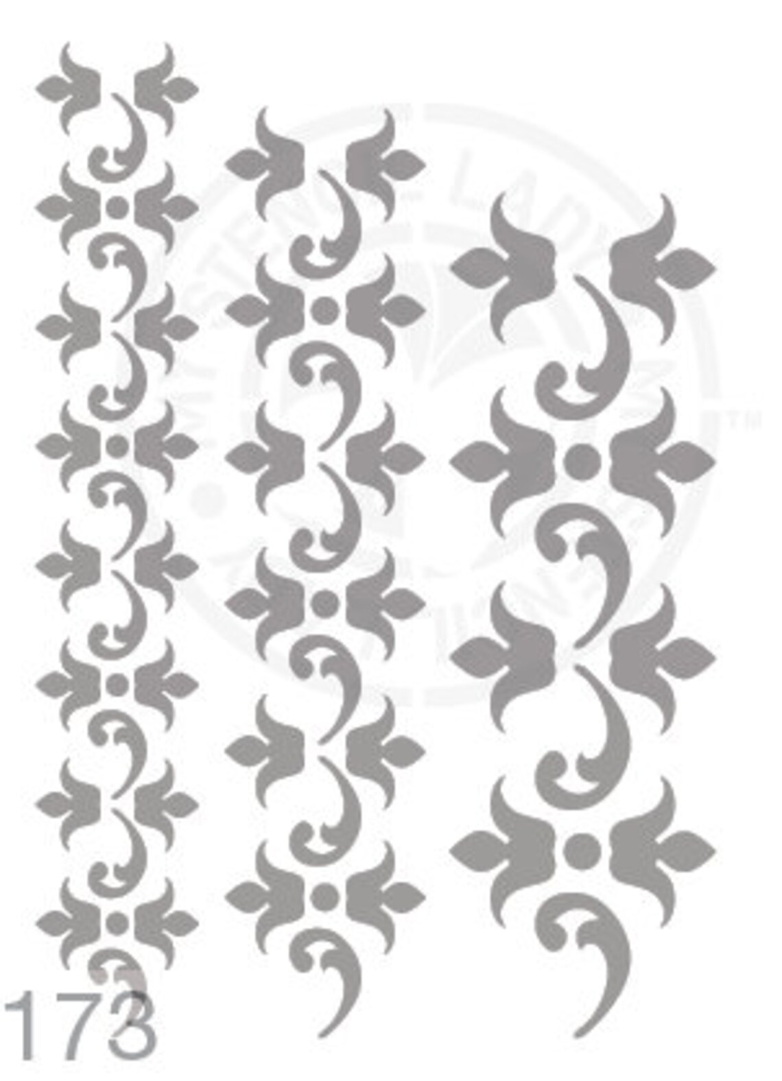 Border Stencil 173 Decorative Reusable Borders Stencils and Templates ...