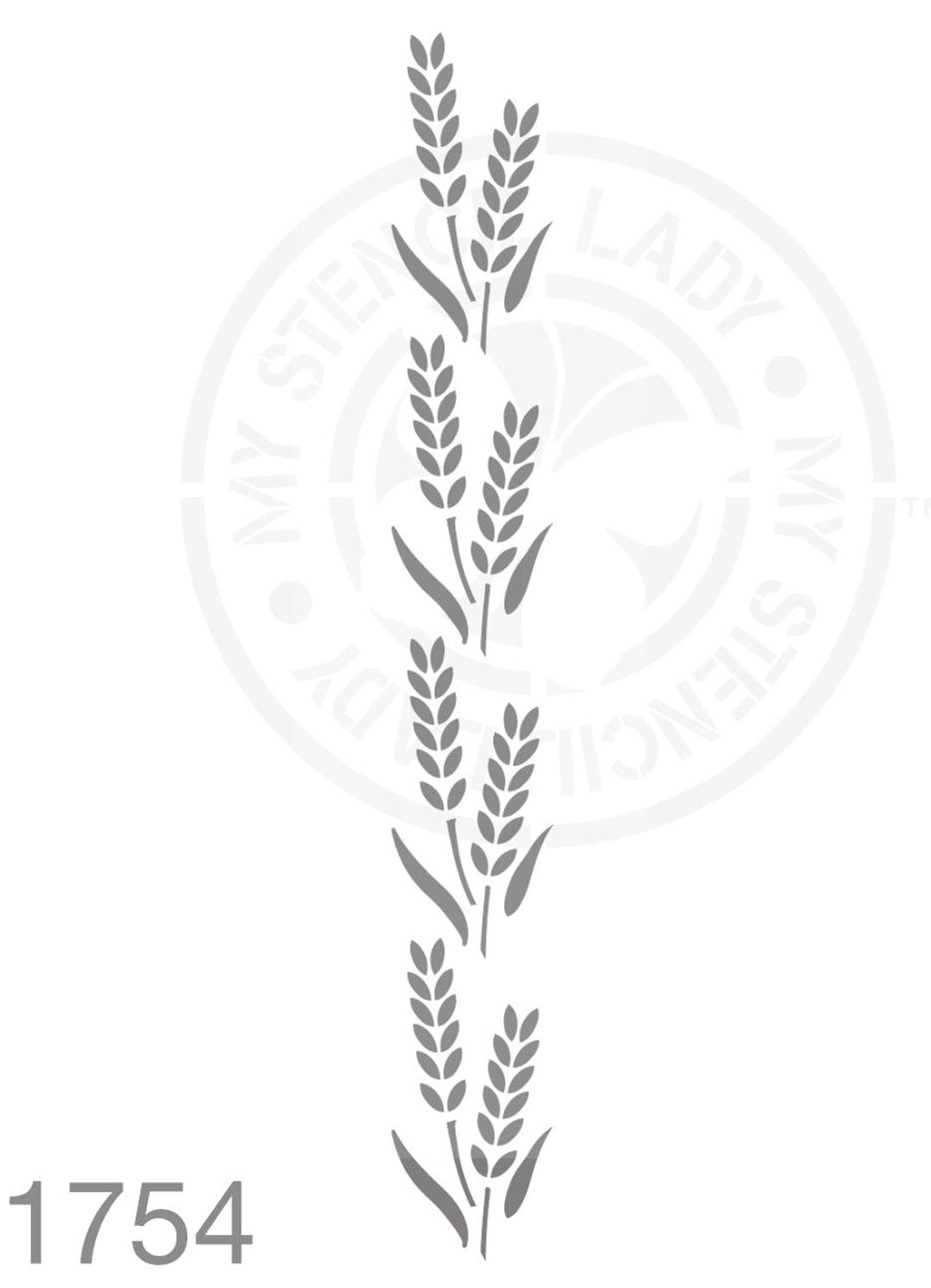 Wheat Farmhouse Style Border Stencil 1754 Reusable Borders Stencils and ...
