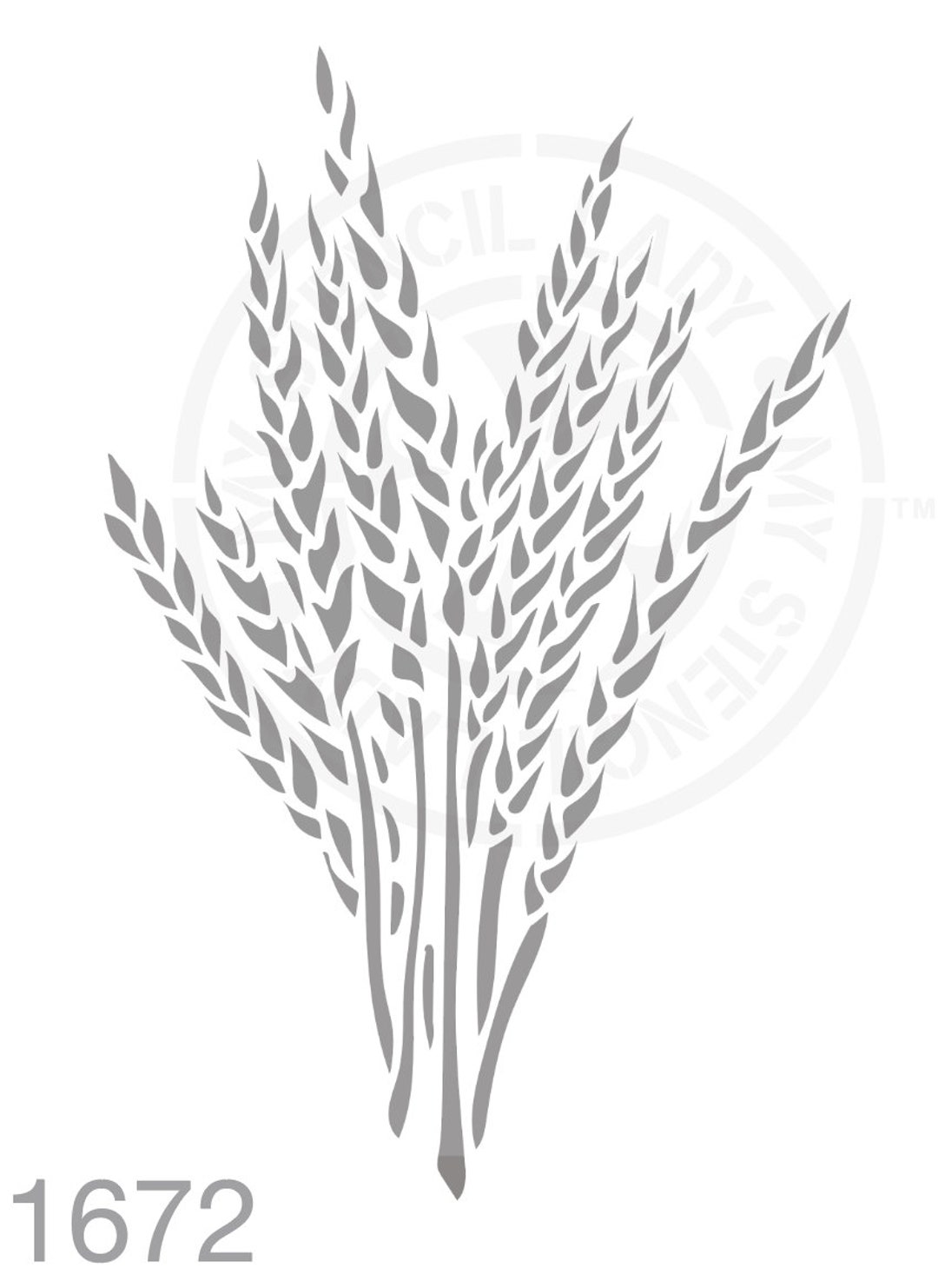 Wheat Barley Plants Stencil 1672 Design Australian Reusable Art, Craft ...