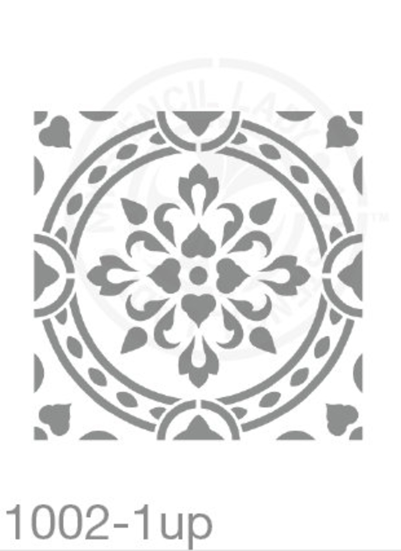 Modern Tiles Continuous Repeating Pattern Stencil 1002 Design - Etsy