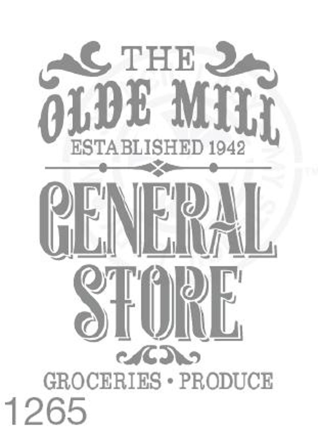 Olde Mill General Store Farmhouse Style Stencil 1265 Words Sayings and ...