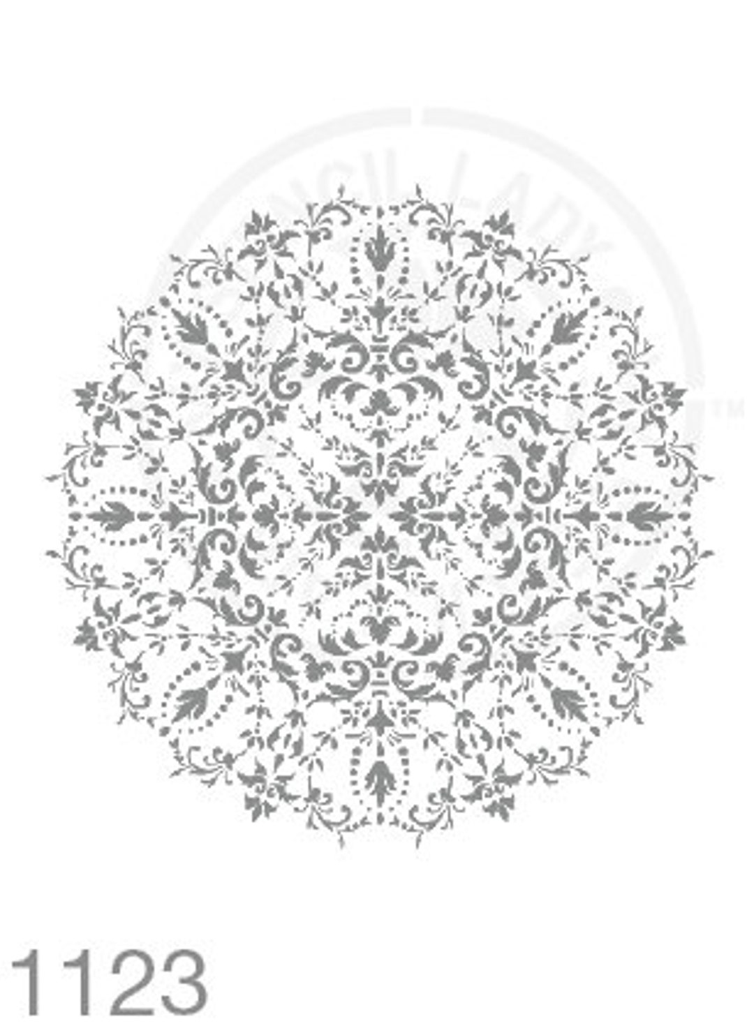 Mandala Damask Ornate Pattern Stencil 1123 Design Australian Reusable ...