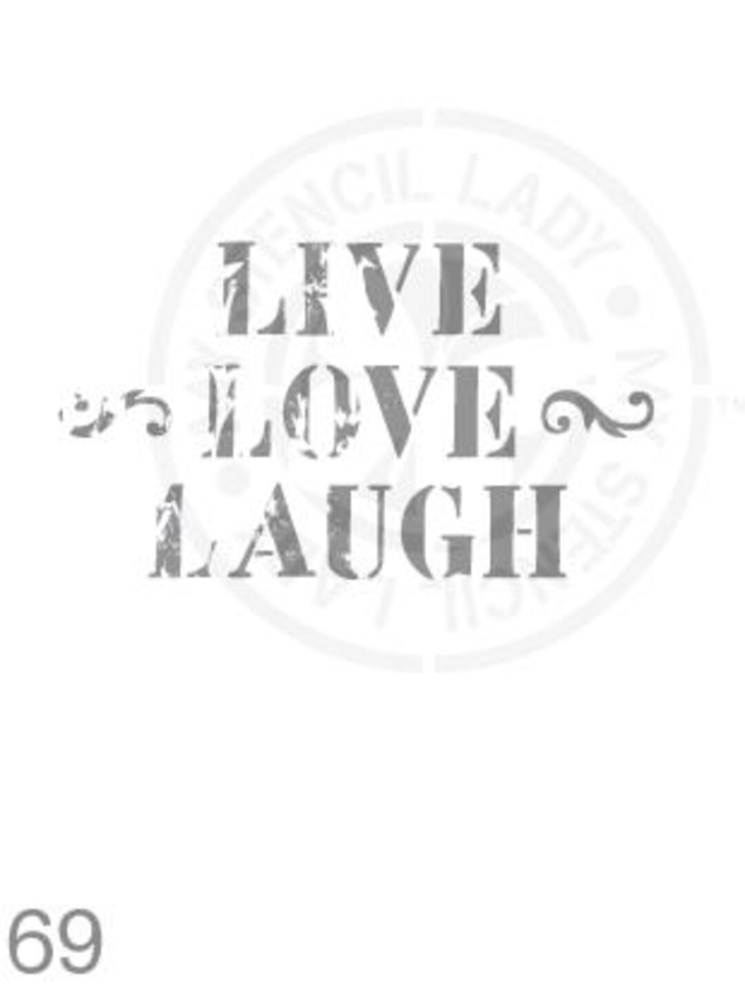 Love Stencil 069 Words Sayings and DIY Sign Templates and Stencils ...