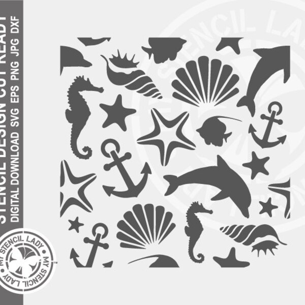 Beach Stencil - Etsy