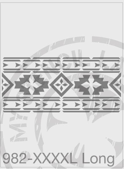 Boho and Aztec Style Border Stencil 982 Repeatable Patterns Templates ...