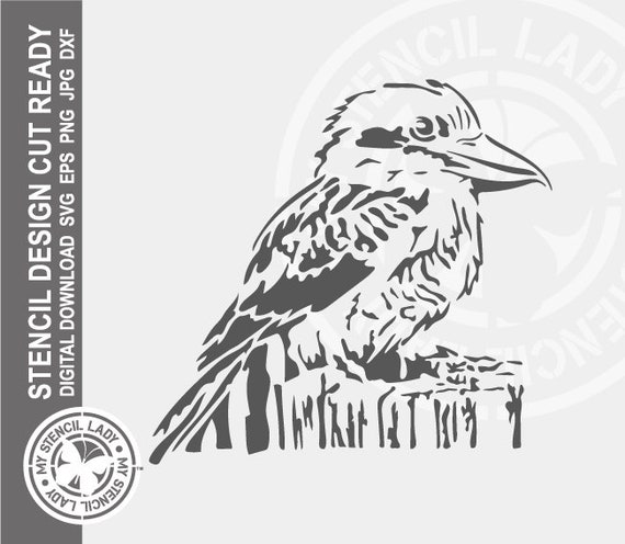 Home & Hobby Kingfisher 1462 Stencil Digital Download Laser Cricut Cut ...