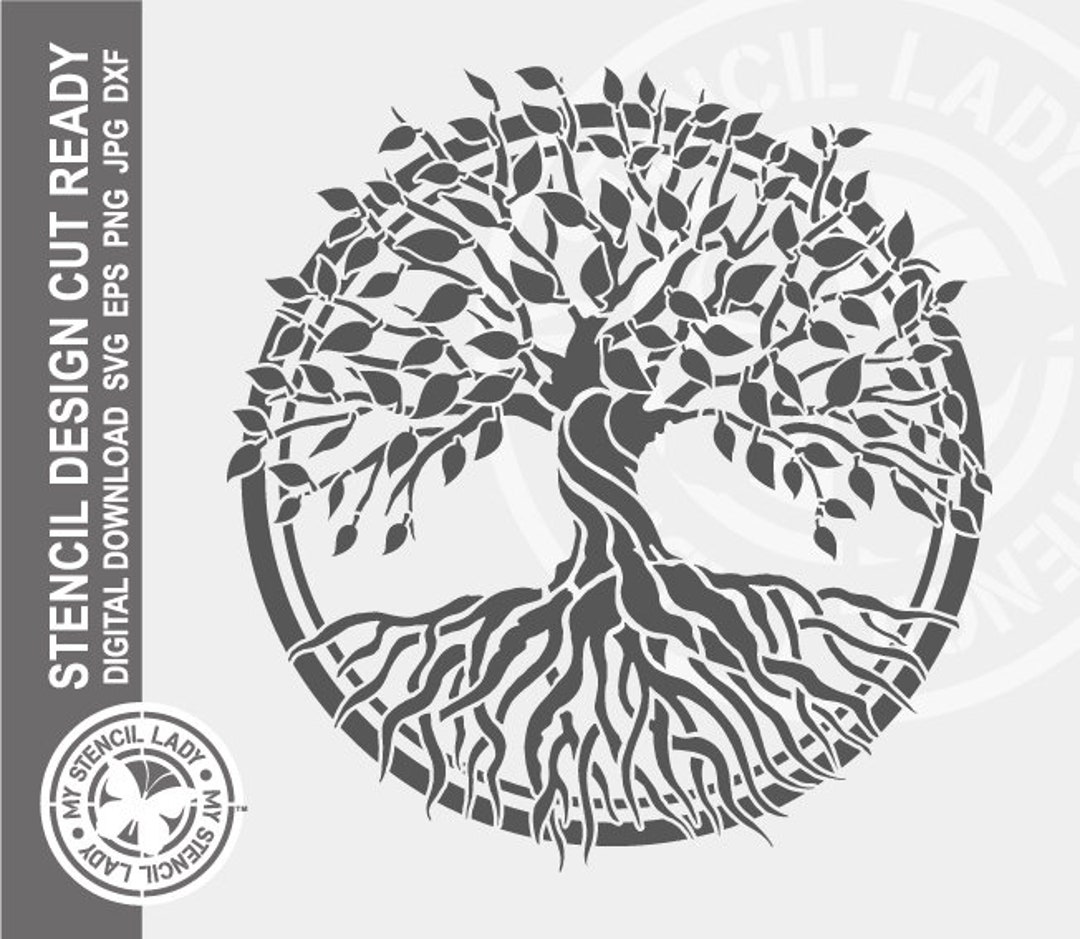 Tree of Life 790 Stencil Digital Download Laser Cricut Cut Ready Design ...