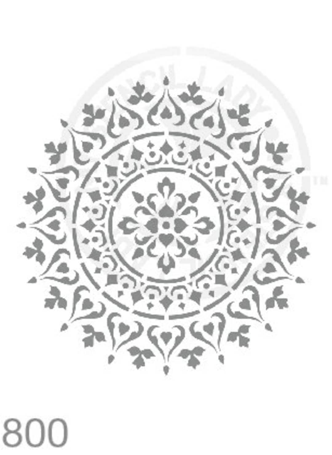 Mandala Damask Ornate Pattern Stencil 800 Design Australian Reusable ...