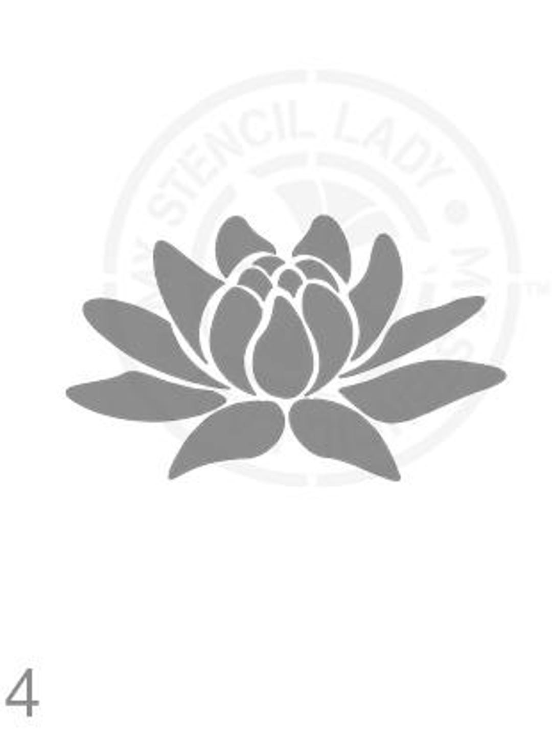 Lotus Stencil 004 Plants and Flowers Reusable Stencils, Australian ...