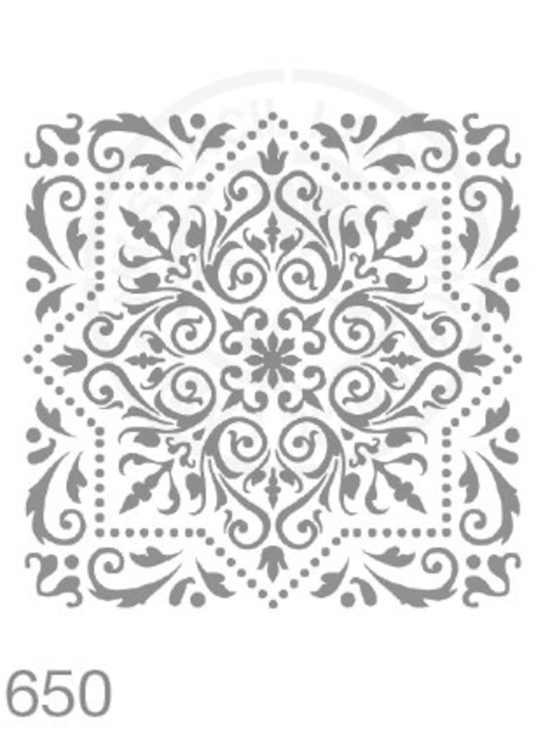 Boho and Aztec Style Tile Pattern Stencil 650 Repeating and Continuous ...