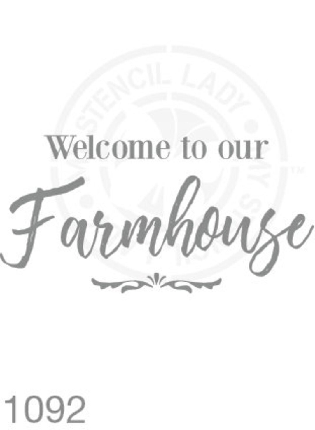 Welcome to Our Farmhouse Sign Stencil 1092 Design Australian Reusable ...