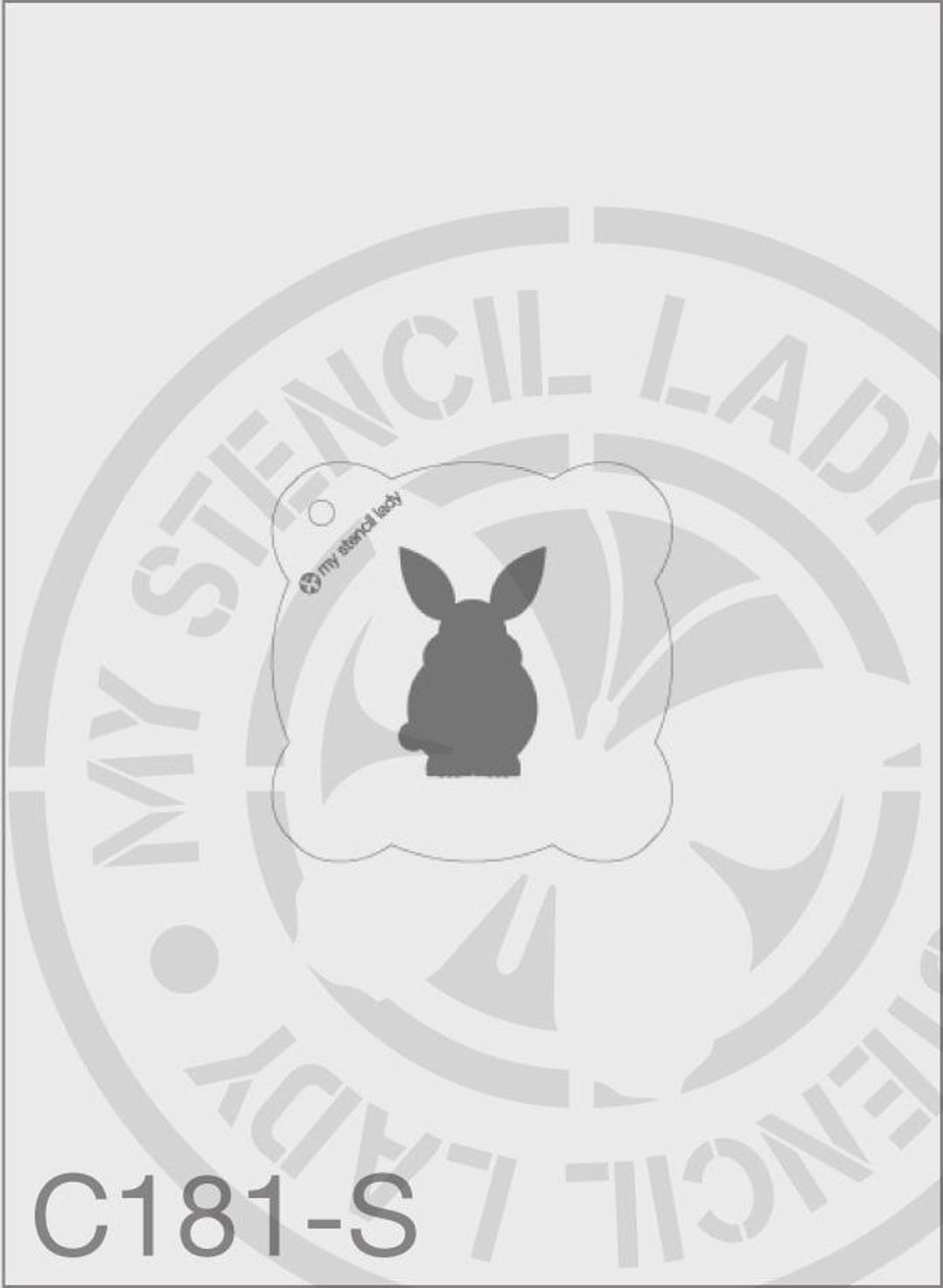 Bunny Rabbit Easter Stencil C181 Cake Decorating Templates and Stencils ...