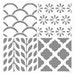 Tile Repeating Continuous Patterns Stencil 1357 Design Australian ...