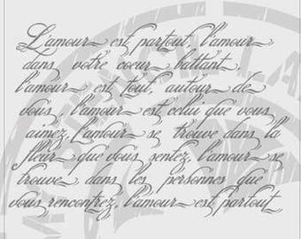 French stencils | Etsy