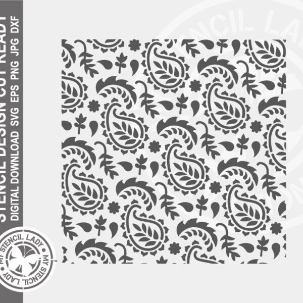 Laser Cut Files Paisley Pattern - Etsy