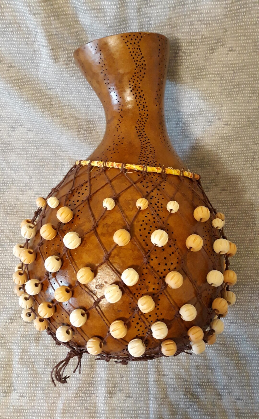 Shaker, Dot-to-dot Design, AKA Chekeré, Shekere, Xequerê, Djabara ...