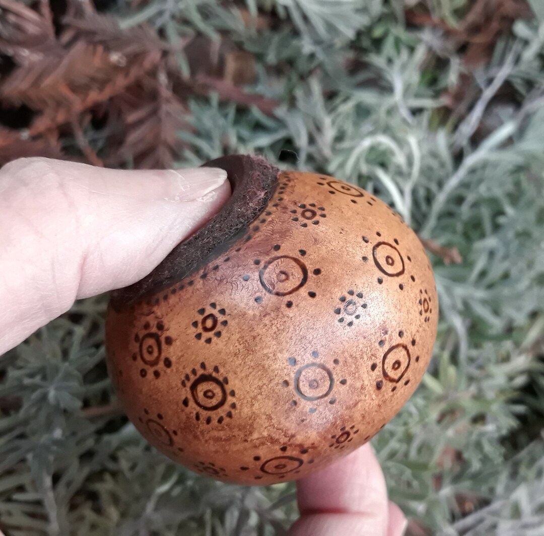 Dented Apple Shakers, Aka Gourd Rattles, Folk Percussion, Musical ...