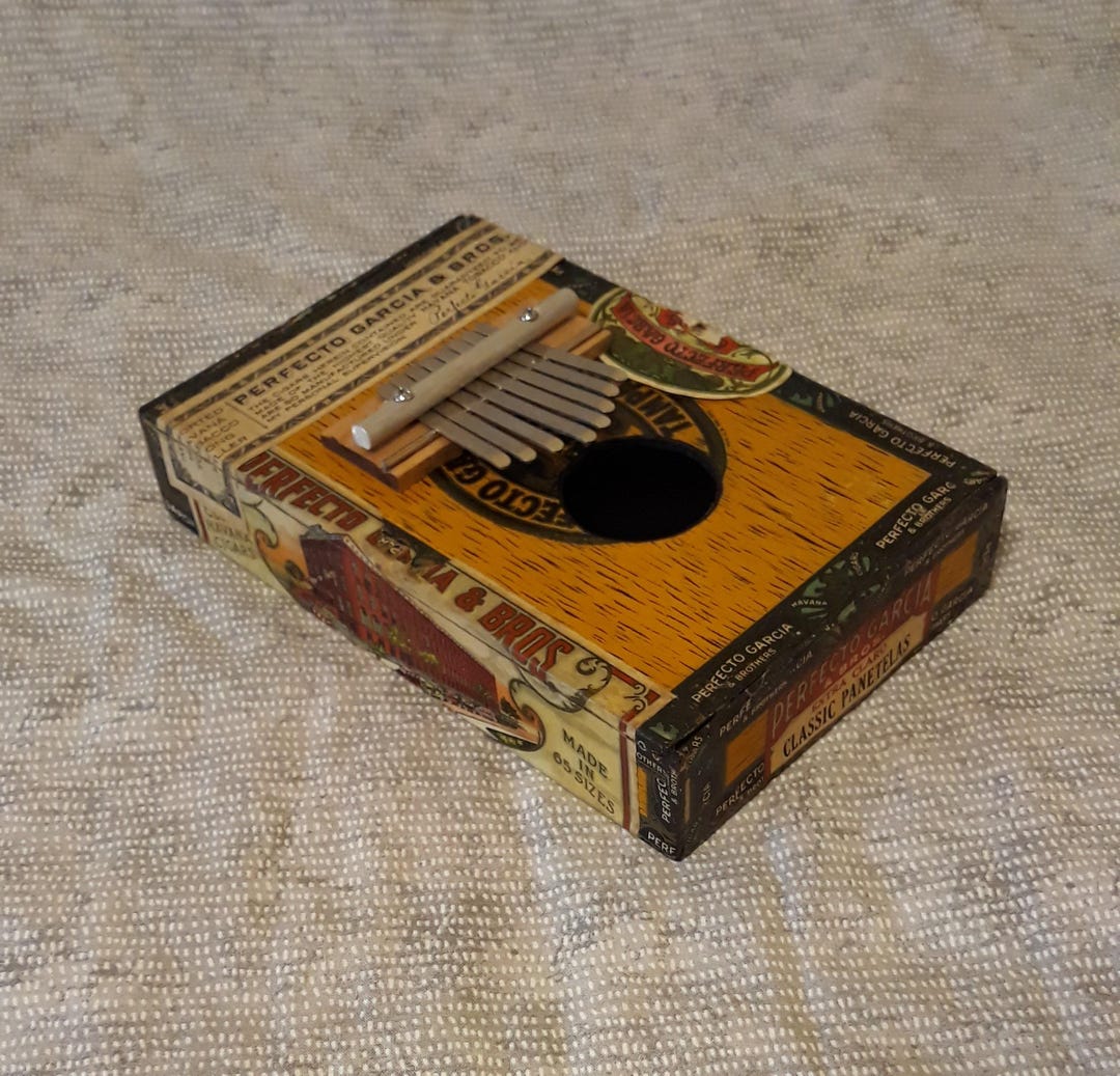 8-key Cigar-box Thumb Piano, AKA Kalimba or Mbira, Folk Percussion ...