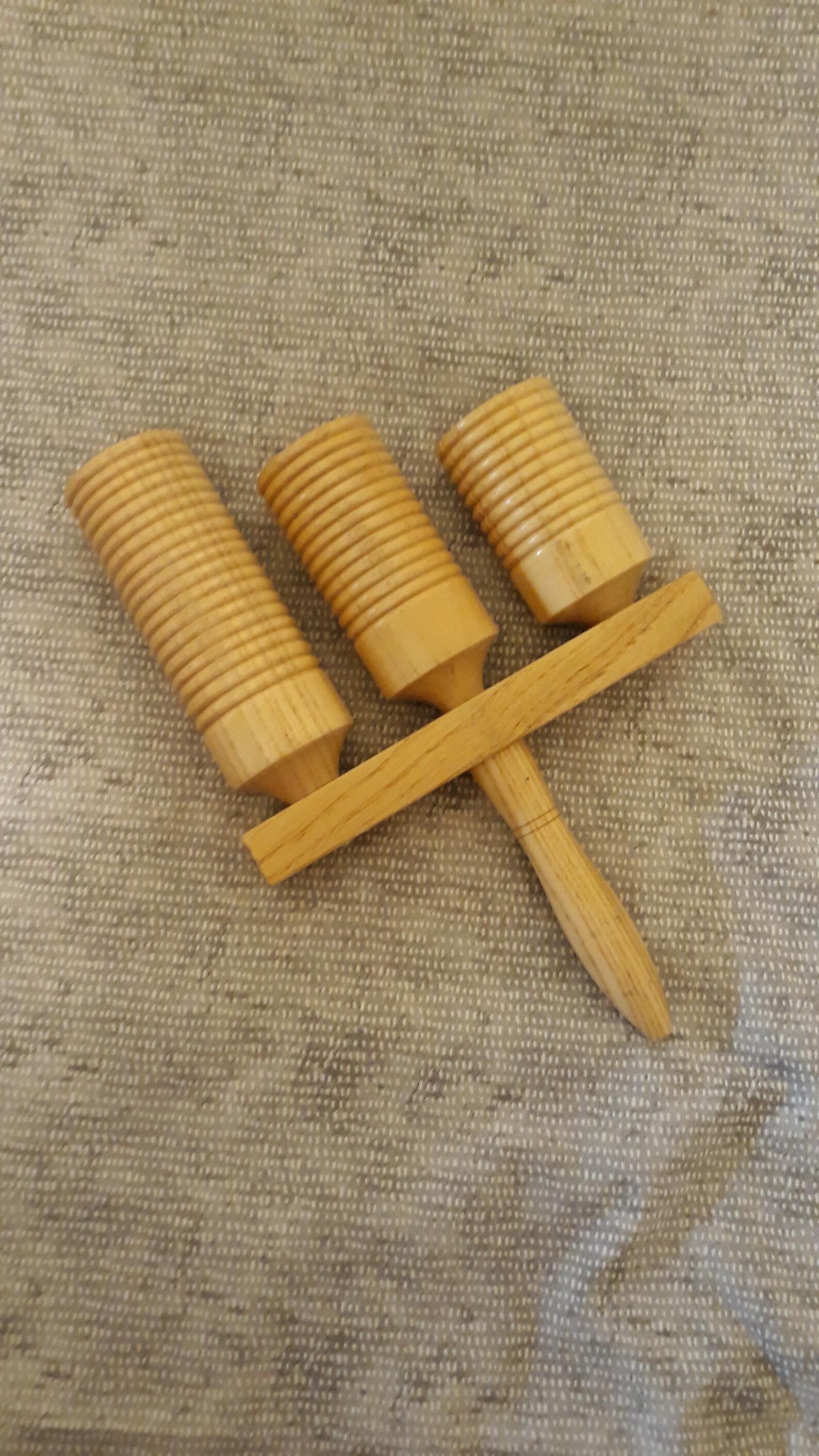 Vintage 3-tone Güiro Scraper AKA Tone Block or Woodblock: Musical ...