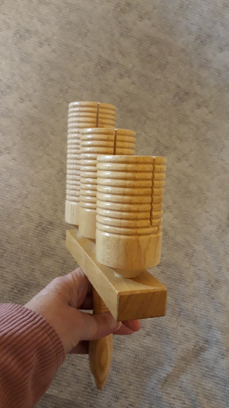 Vintage 3-tone Güiro Scraper AKA Tone Block or Woodblock: Musical ...