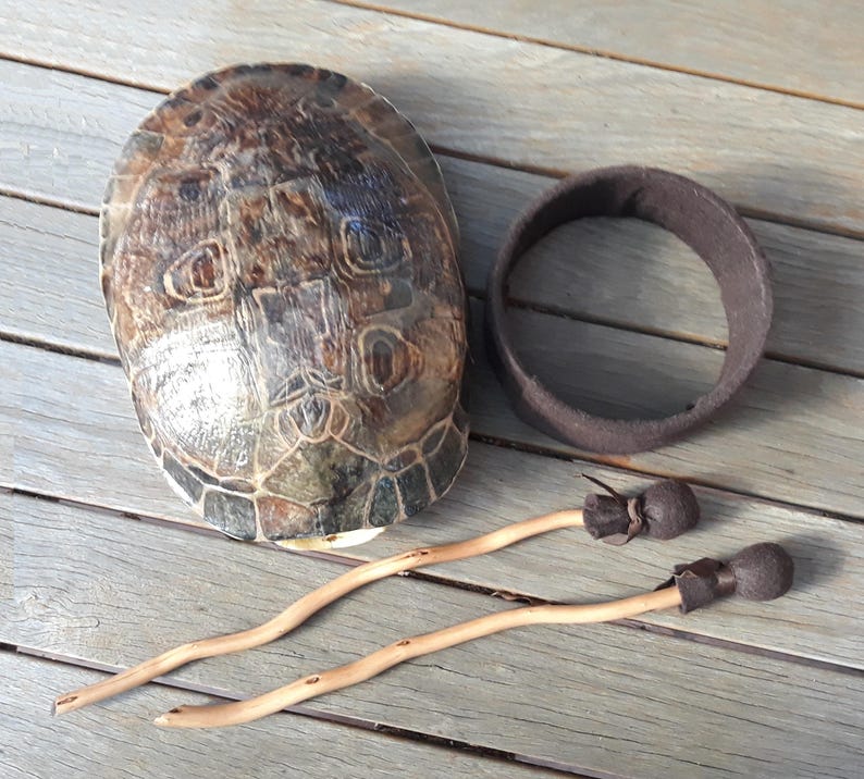 Tortoiseshell Tone Drum, Percussion Musical Instrument. Boho Burning ...