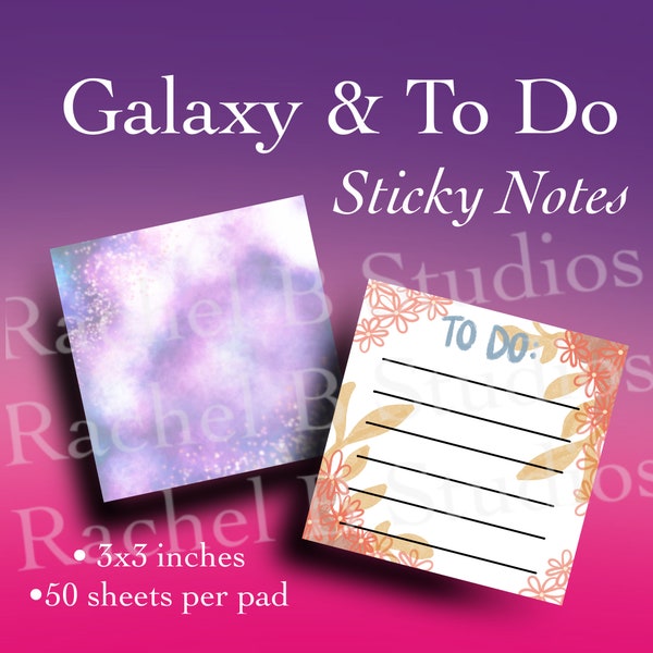Space Sticky Notes - Etsy