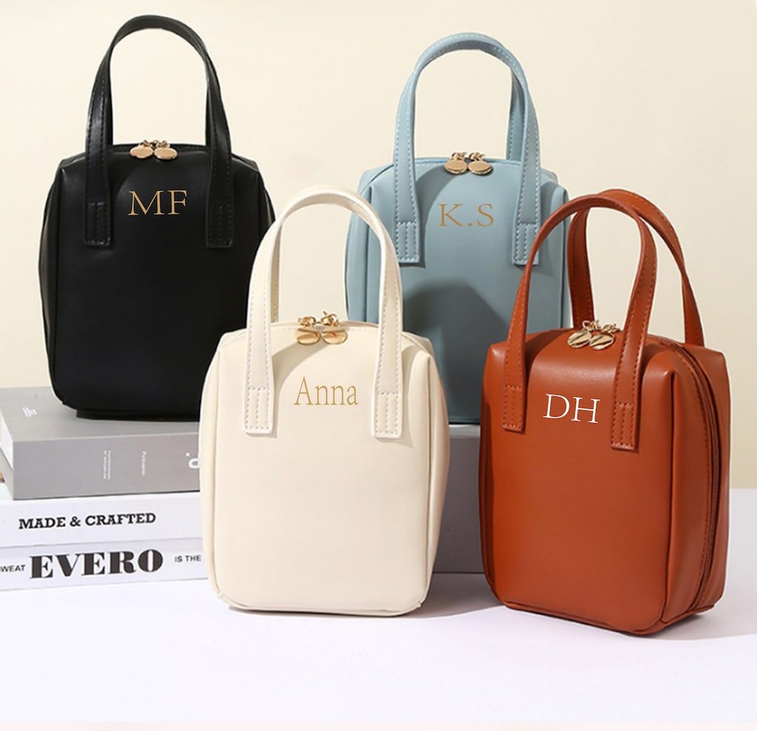 Personalized Cosmetic Bag With Small Monogram,bridesmaid Gift ,custom ...