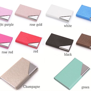 Customized Name Stainless Steel Multi Slot Business Card Box ...