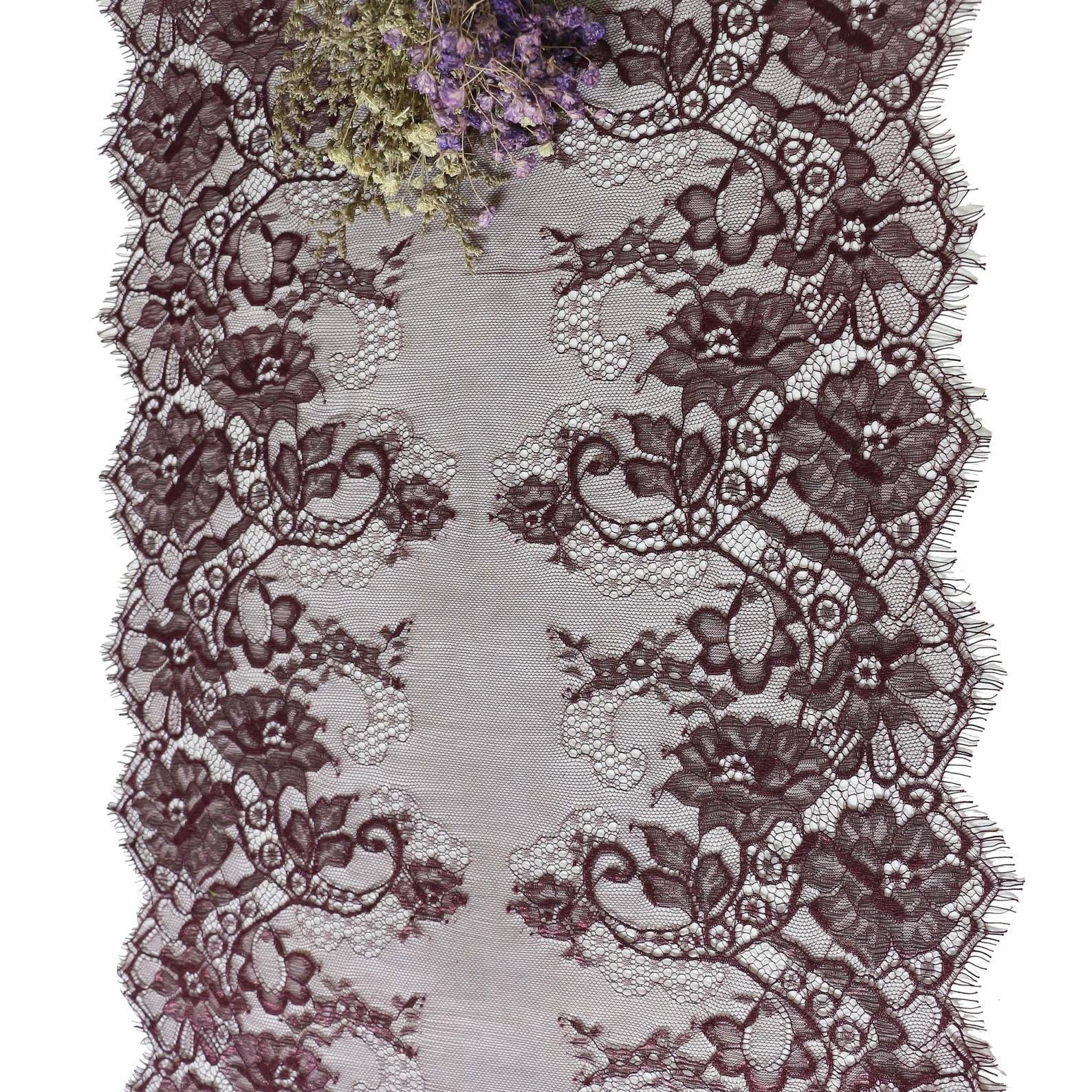 Burgundy Lace Runner Burgundy Lace Table Runner Wedding | Etsy