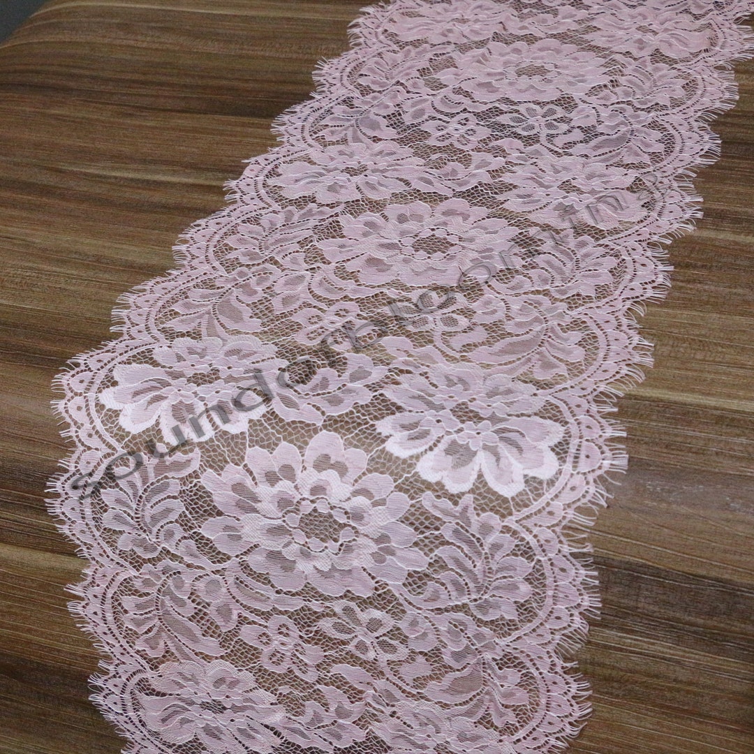 Pink Lace Runner for Baby Girl Shower, Birthday Party Table Runner ...