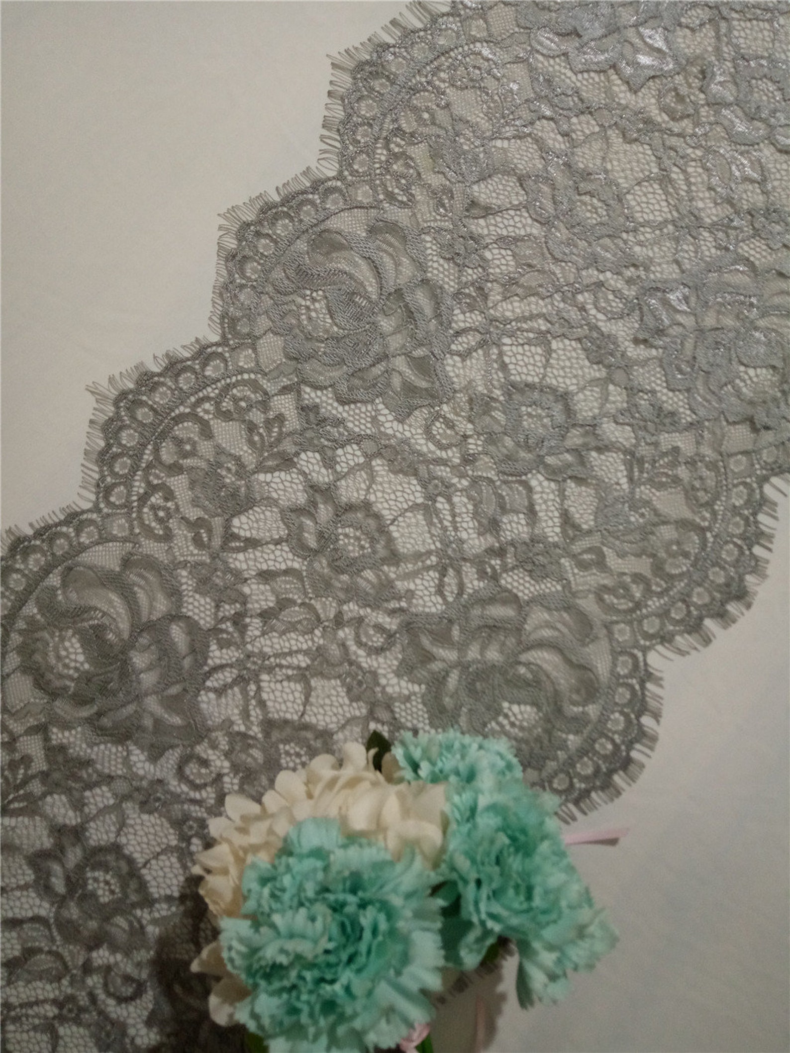 Gray Table Runners Wedding Table Runner 12 Inches / 30cm - Etsy