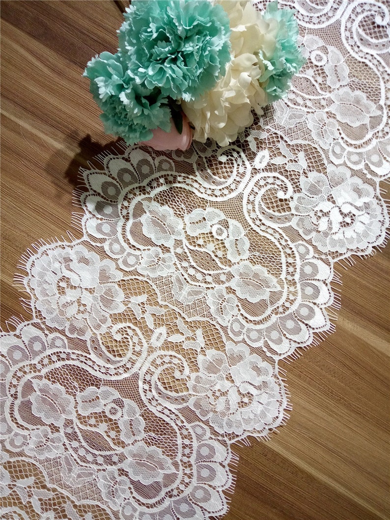 Ivory Lace Table Runner Lace Table Runner 11 Inches/28cm | Etsy
