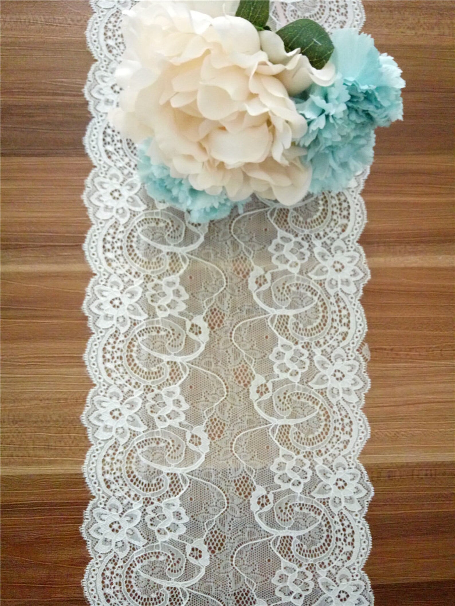 Ivory Lace Runner/ivory Wedding 7inch / 18cm Wide Wedding - Etsy